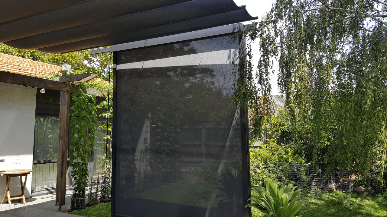 Eshade Wire Guided Sunblind - Lifestyle Awnings