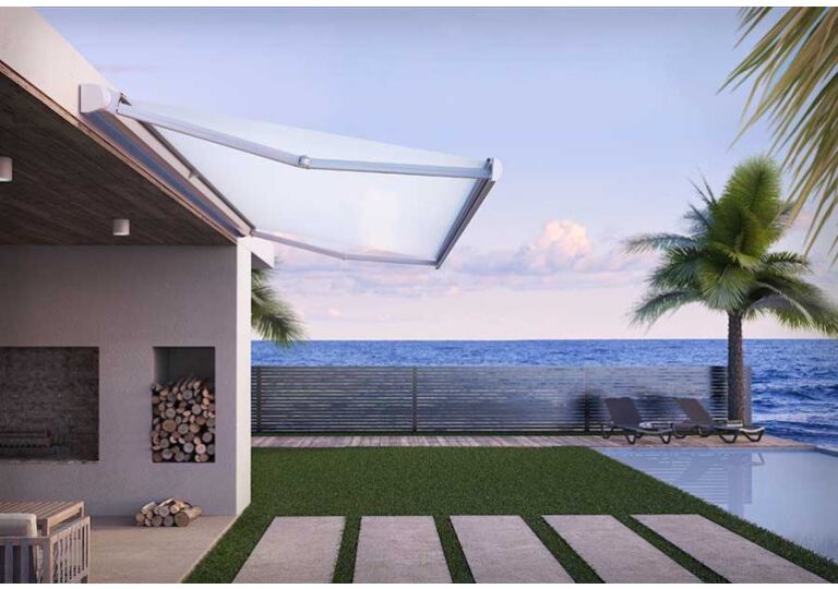 Base Plus Full Cassette Folding Arm Awning - Lifestyle Awnings